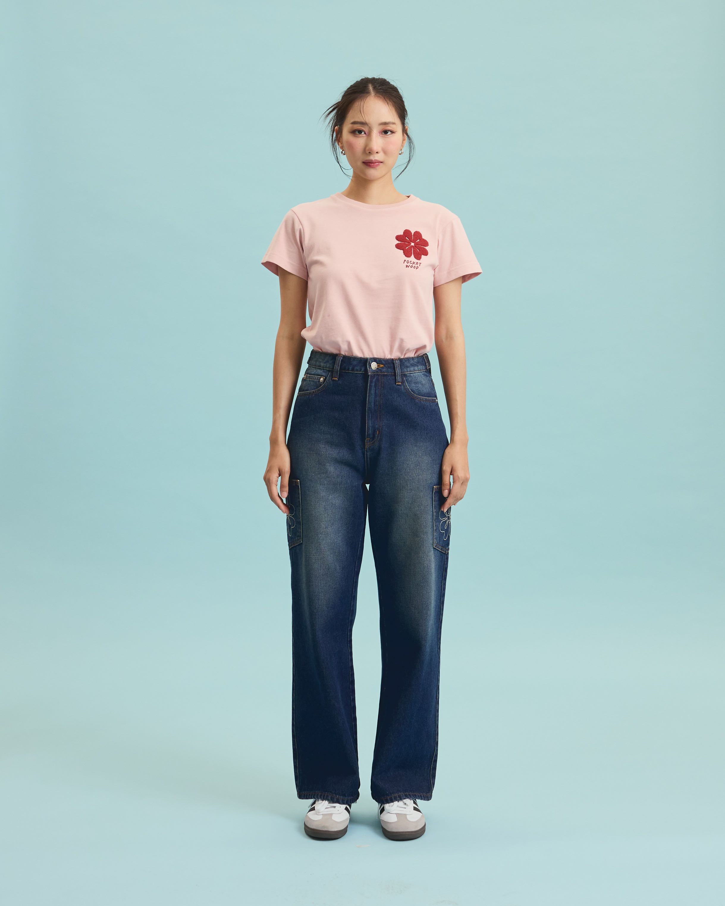 Asa cargo jeans [สี Dark Indigo XS,M,L,XXL,3XL ส่ง20มีนา] กางเกงยีนส์ขา ...