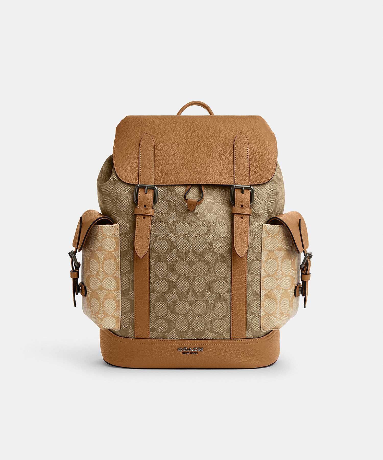 COACH HUDSON BACKPACK IN COLORBLOCK SIGNATURE CANVAS CR335 QBMYC | LINE ...