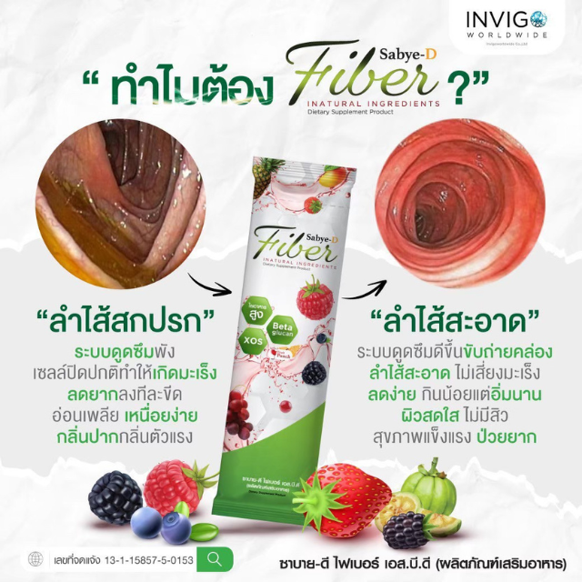 ดีท็อกซ์ลำไส้ Sabye D Fiber | LINE SHOPPING