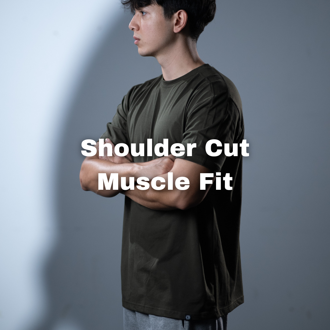 [KILLOMORE] Shoulder Cut Muscle Fit T-shirt | LINE SHOPPING