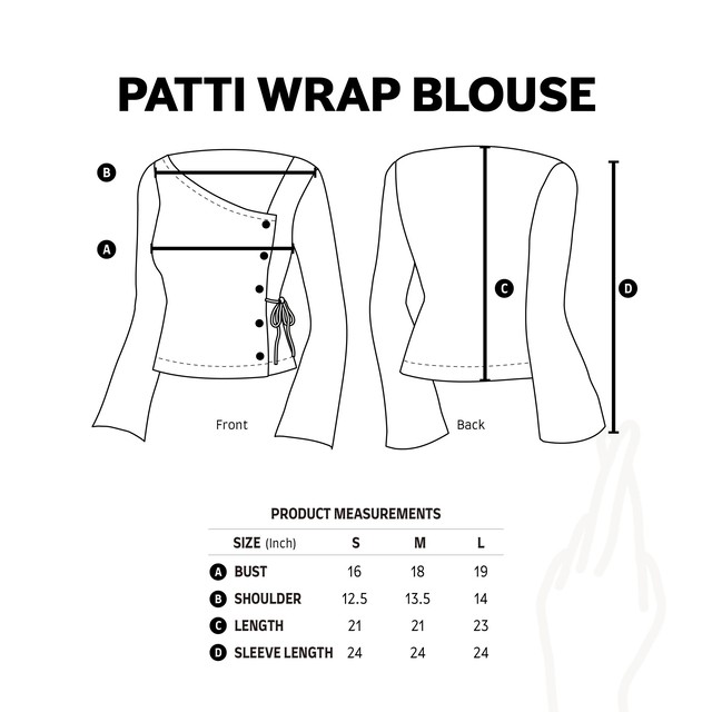 PATTI WRAP BLOUSE | LINE SHOPPING