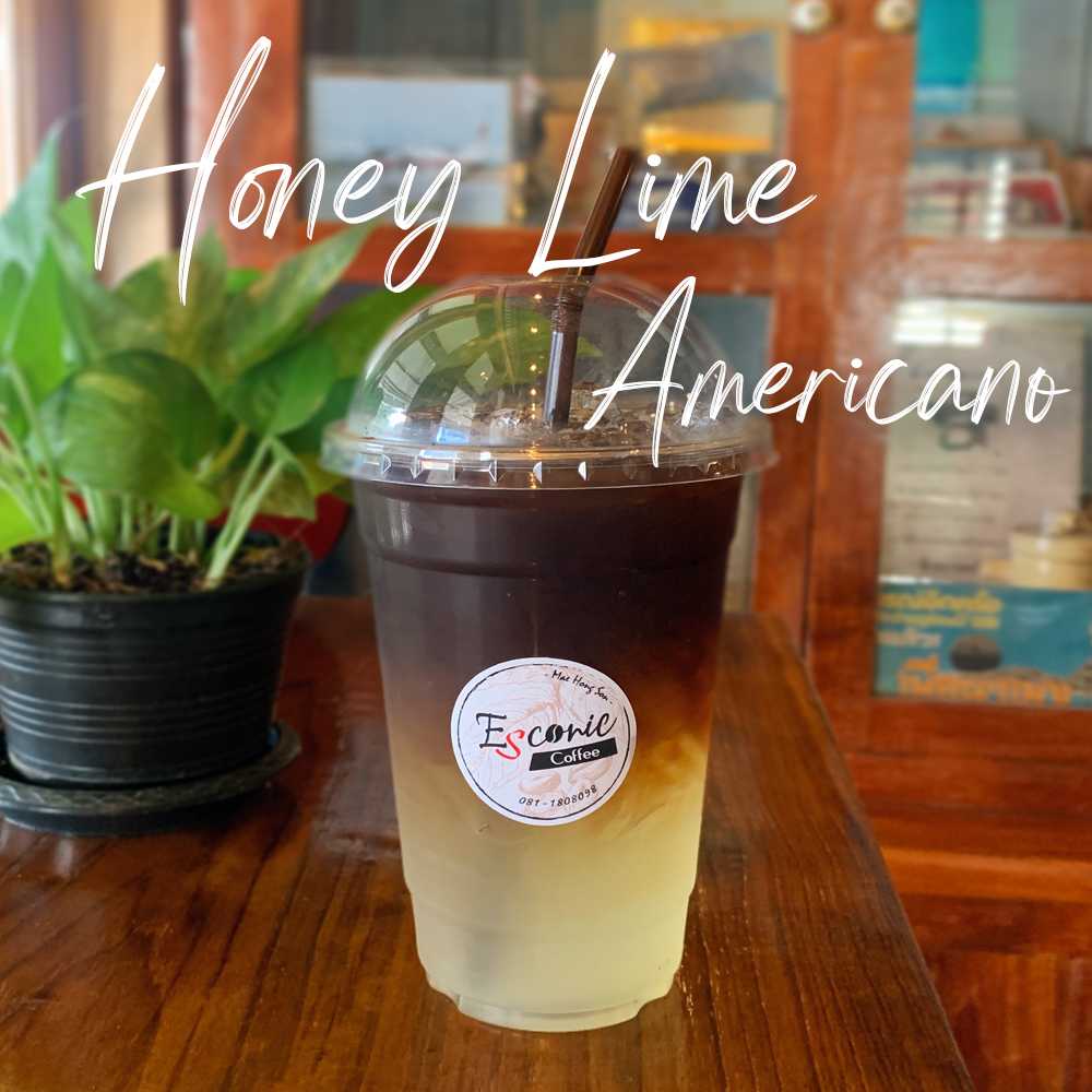 Honey lime americano - กาแฟดำน้ำผึ้งมะนาว | LINE SHOPPING