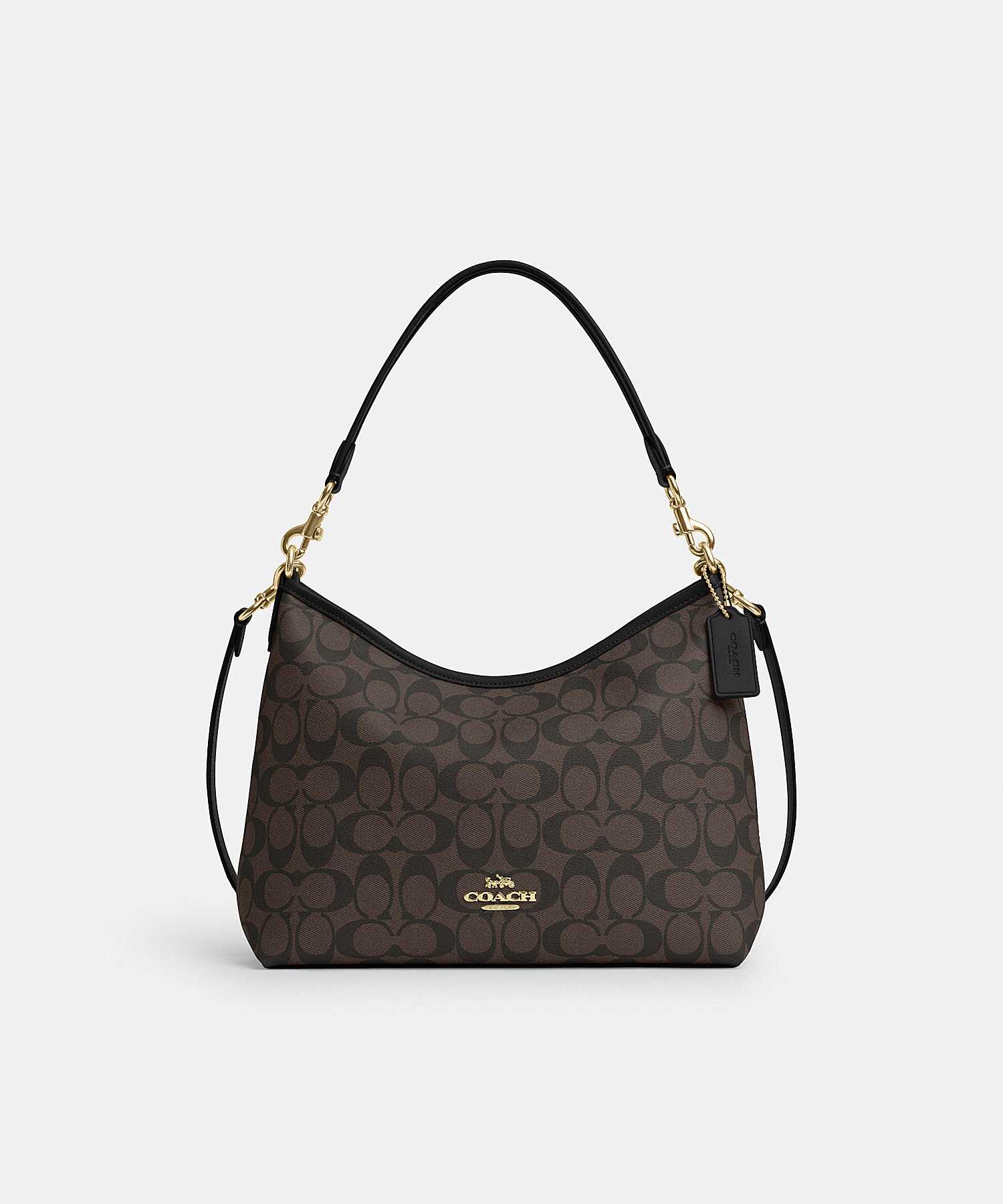 COACH LAUREL SHOULDER BAG IN SIGNATURE CANVAS CR149 IMAA8 | LINE SHOPPING