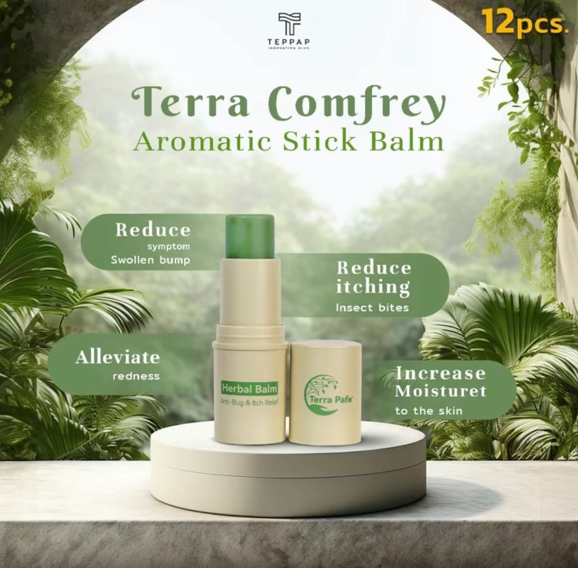 [ 12 ชิ้น] Terra Pafe Aroma Balm สูตรสดชื่น ผ่อนคลาย | LINE SHOPPING