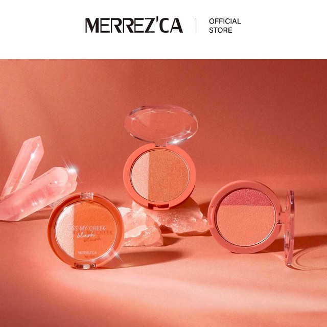 Merrezca Kiss My Cheek Blush บลัชออน Two-Tone 2 เนื้อสัมผัสทั้งแมต และ ...