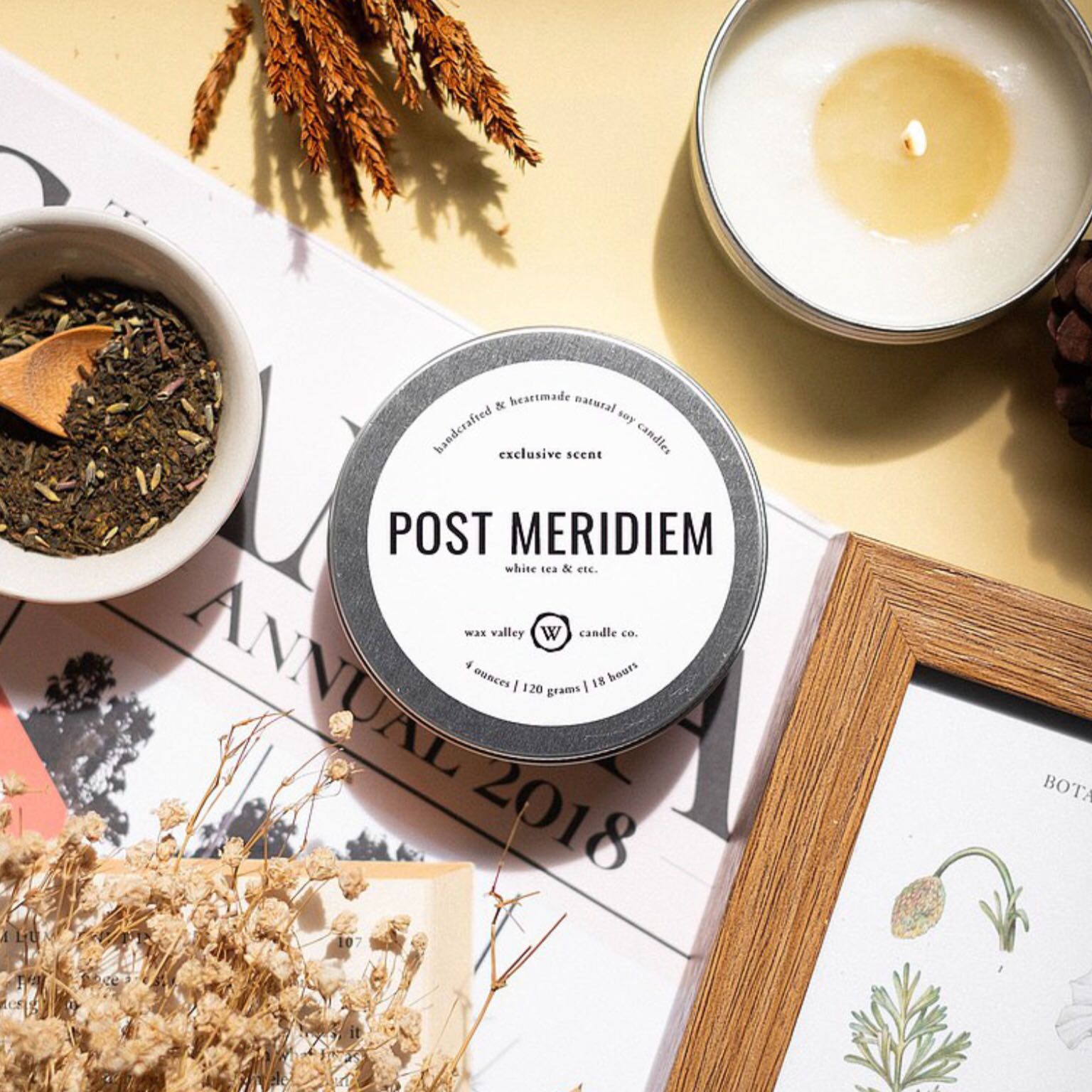 เทียนหอมไขถั่วเหลือง กลิ่น Post Meridiem - White tea&Jasmine | LINE ...