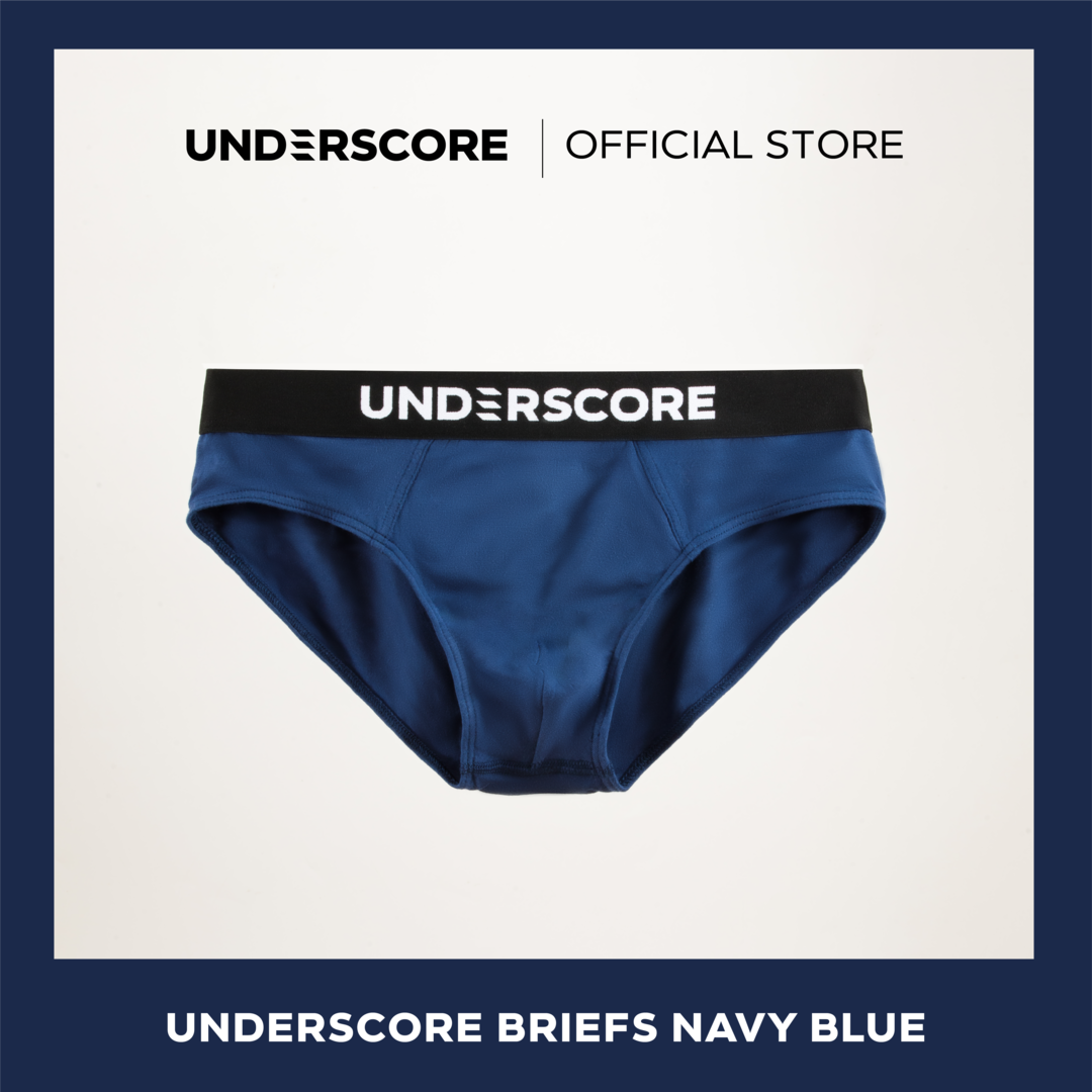 UNDERSCORE Classic Brief (Navy Blue) / กางเกงชั้นในชายอันเดอร์สกอร์ (สี ...