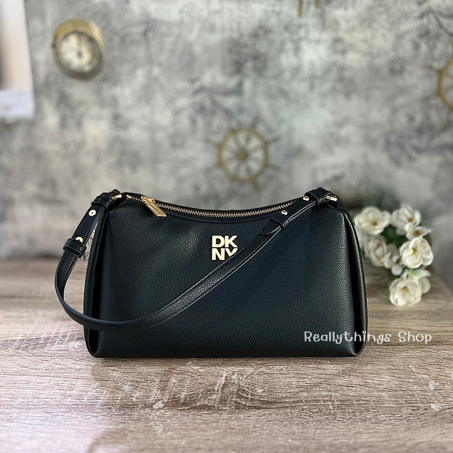 {แท้💯%📮พร้อมส่ง+ส่งฟรี} กระเป๋า DKNY Remy TZ Shoulder Bag | LINE SHOPPING