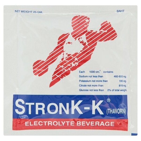 Stronk-K เครื่องดื่มเกลือแร่ สตรอง-เค 1 กล่อง (25 ซอง) มีให้เลือก 2 ...