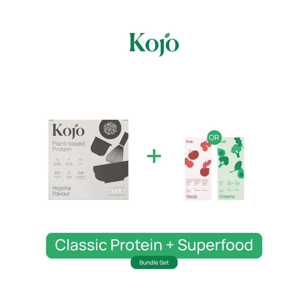 Bundle set 2 boxes : Kojo Classic 1 box (10 sachets) x Reds or Greens 1 ...