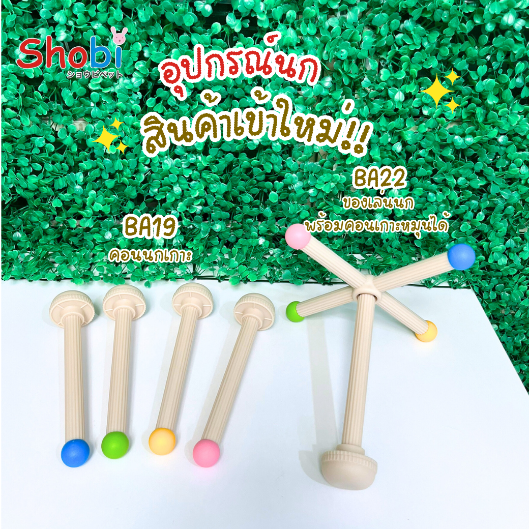 สินค้าใหม่ Shobi-BA19/BA22 คอนนกเกาะ คอนยืน ของเล่นนก พร้อมคอนเกาะ วง ...