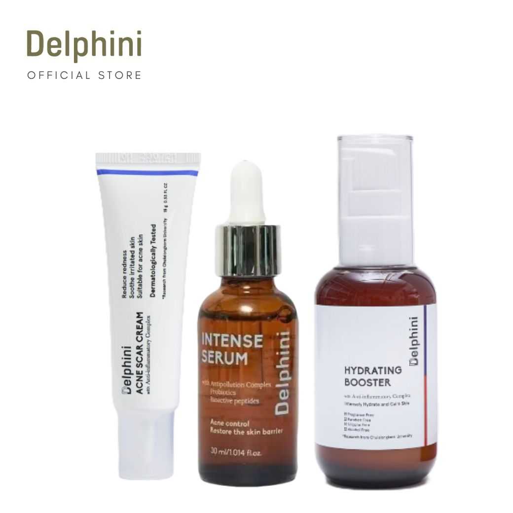 Delphini Acne Skin Set : Delphini Intense Serum, Acne Scar Cream and ...