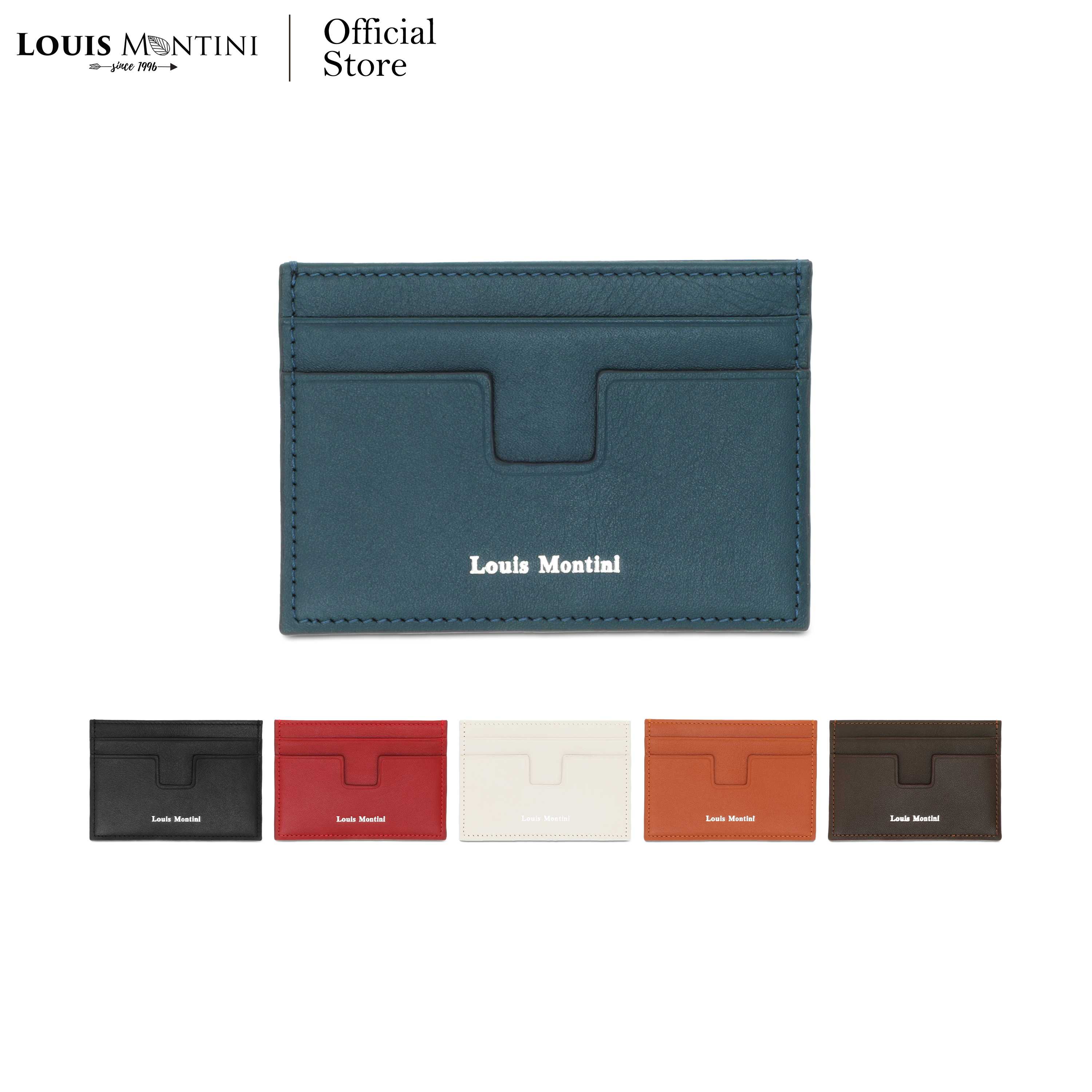 Louis Montini (Neville) กระเป๋าใส่บัตรเครดิต หนังวัวแท้ WK38 | LINE ...