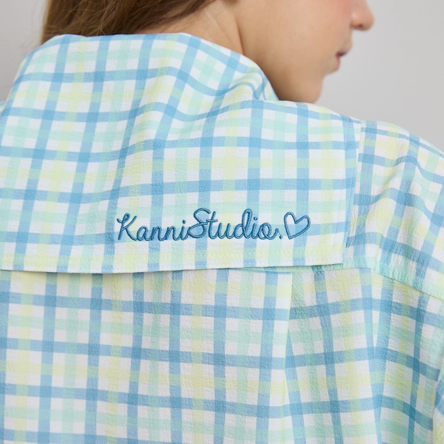 SAILOR SHIRT (Pastel Check) | LINE SHOPPING