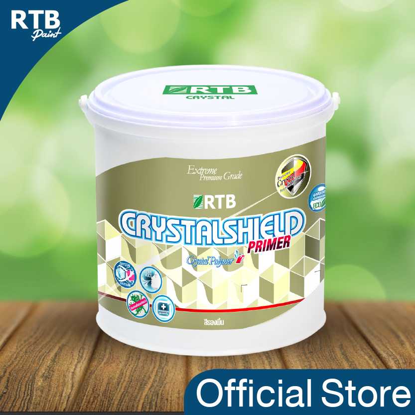 RTB Paint สีรองพื้น ปูนใหม่ Crystal Shield Primer 1 gal. | LINE SHOPPING