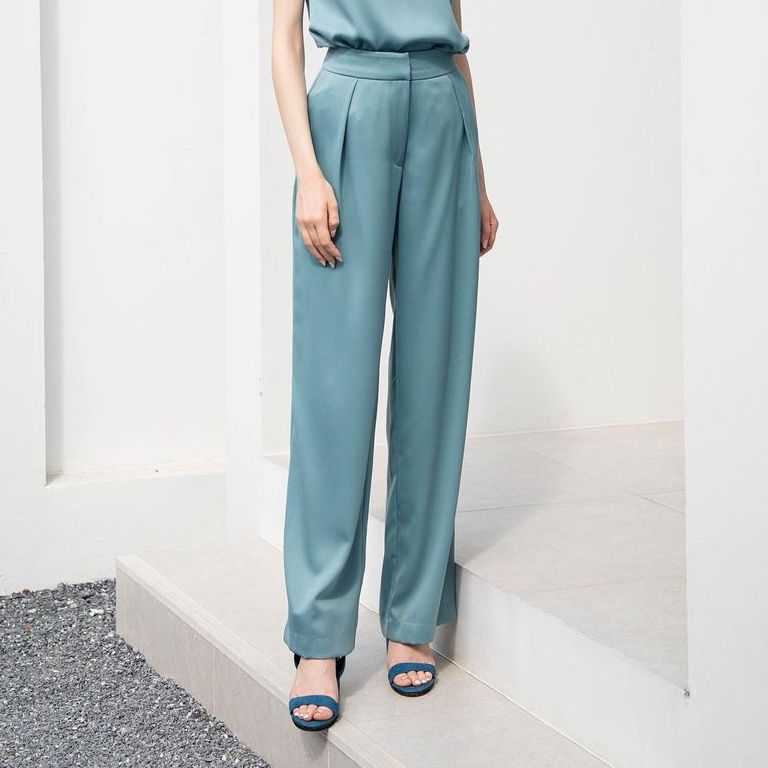 | FEM PANTS กางเกงขายาวผ้า silk duchess | LINE SHOPPING