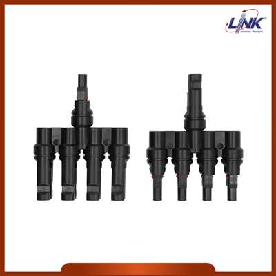 (LINK) MC4 T-Type , 4 to 1 CONNECTOR (Pair) 1500 V , TUV StandardSKU : CB-1010 | LINE SHOPPING