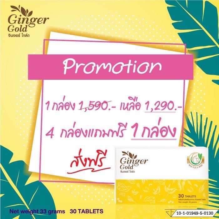 วิตามินเพิ่มน้ำนม Ginger Gold 4 + 1 | LINE SHOPPING