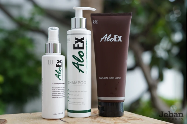 AloEx 3 Steps Set ชุดดูแลหนังศีรษะ Set A Serum120ml.+Original Shampoo+Hair Mask | LINE SHOPPING