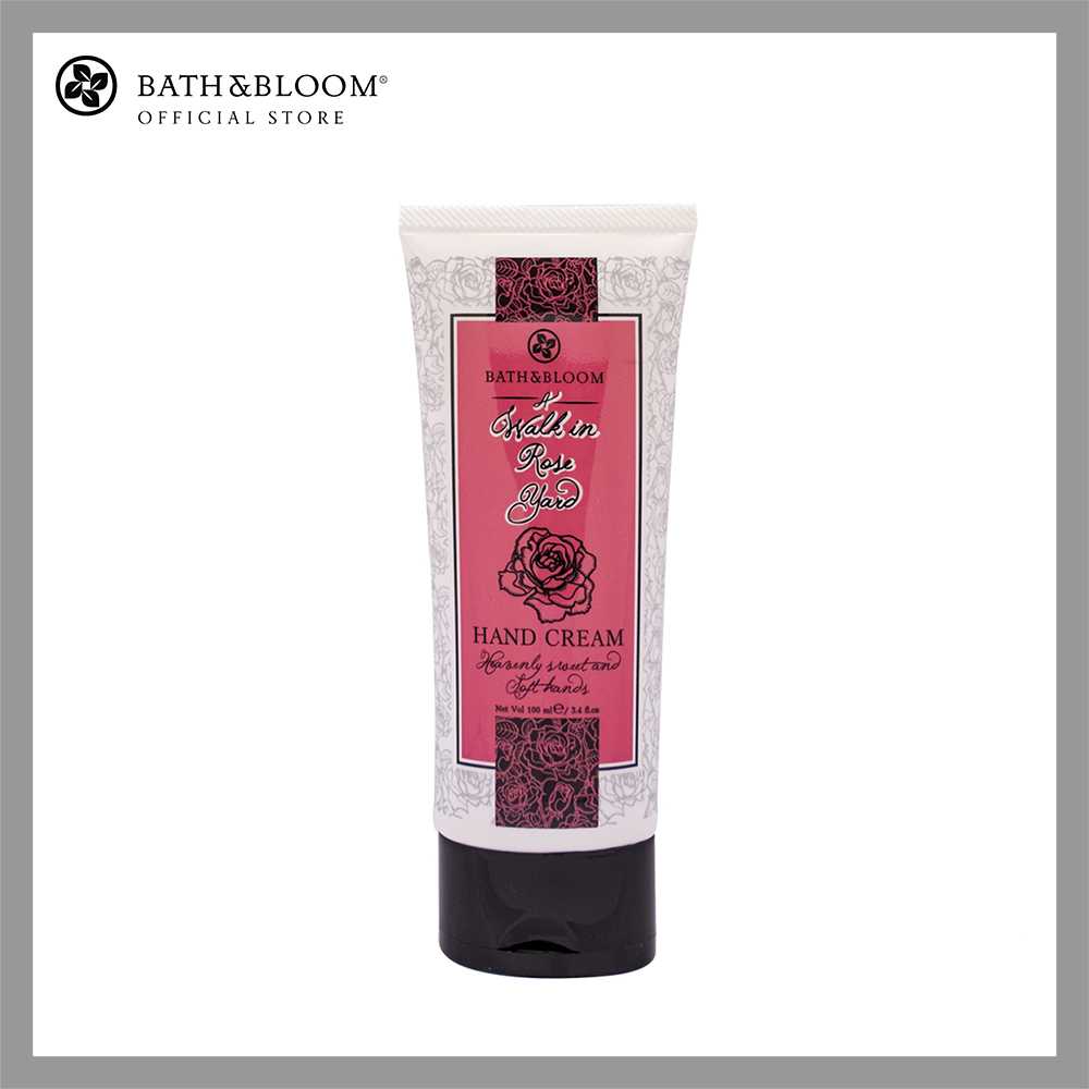BATH & BLOOM A Walk in Rose Yard Hand Cream ครีมทามือ กลิ่นดอกกุหลาบ ช่วยให้มือเนียนนุ่ม อ่อนโยน ...