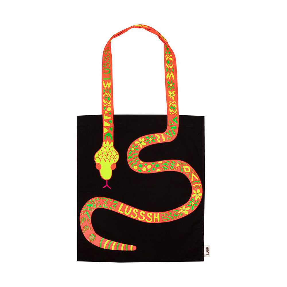 LUSH Snake Tote Bag กระเป๋าผ้า | LINE SHOPPING