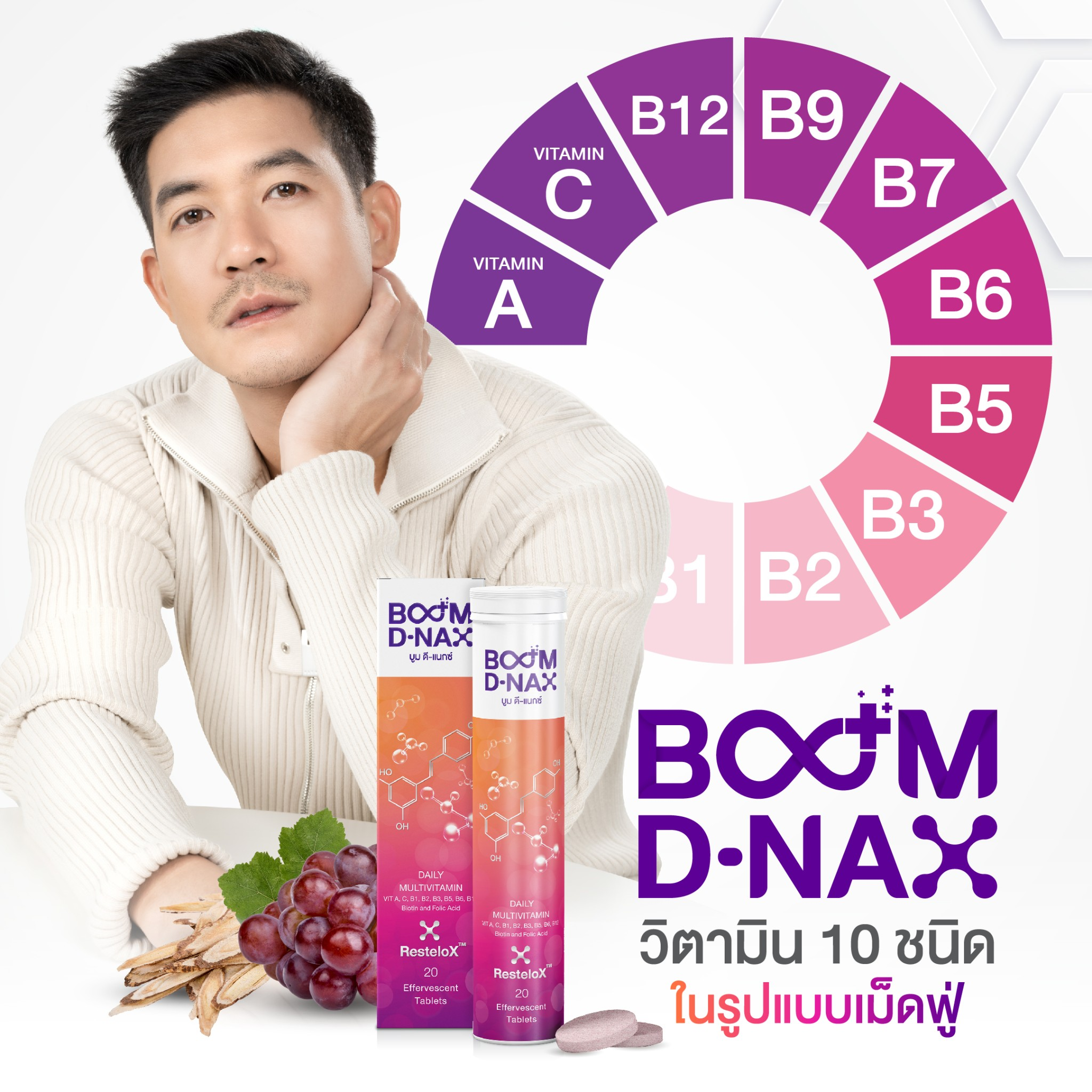 | Dnax รวมหลากหลายวิตามินลดความเสื่อมของเซล | LINE SHOPPING