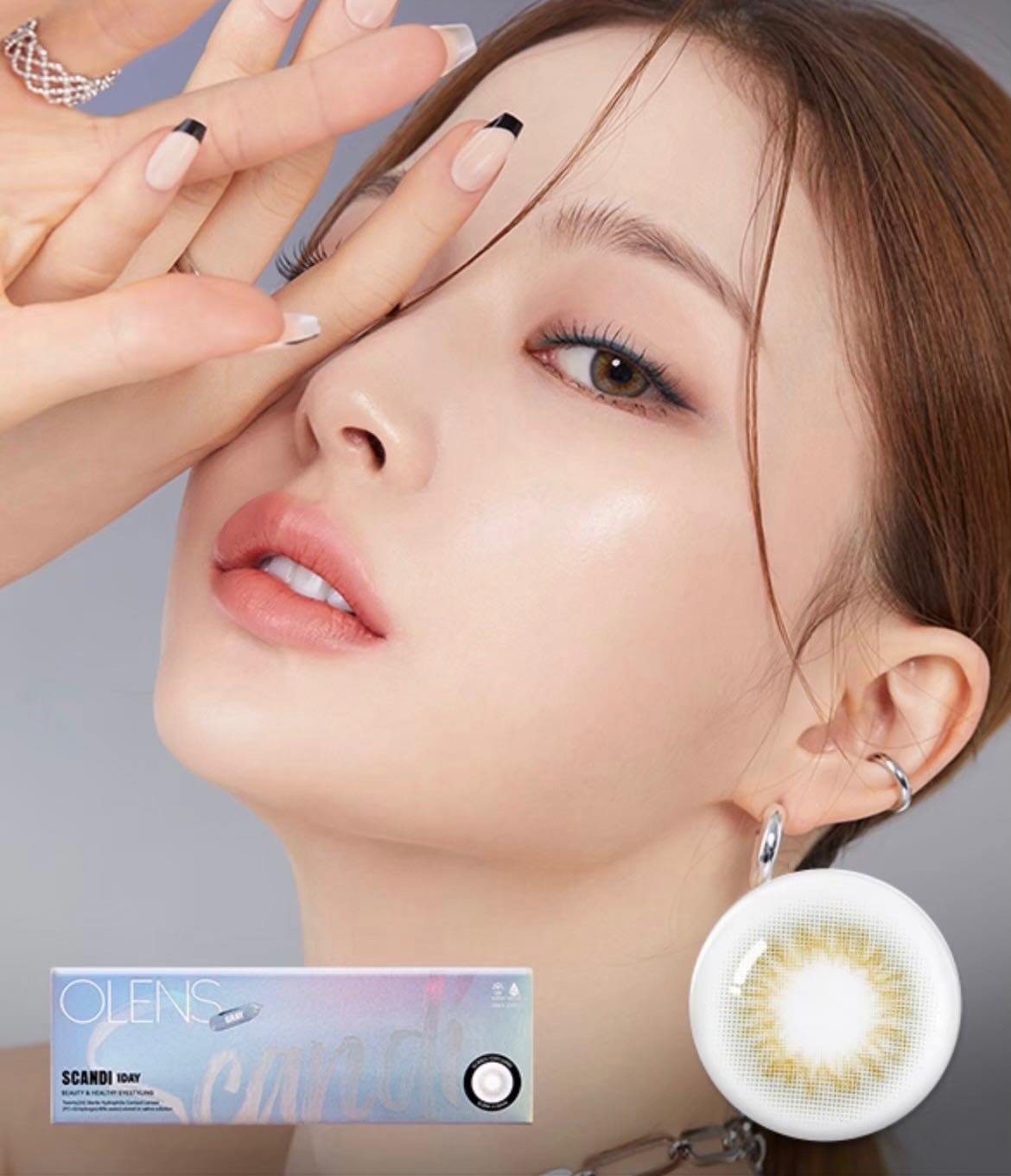 Olens คอนแทคเลนส์ รุ่น Scandi 1 Day (Gray) #รายวัน | LINE SHOPPING