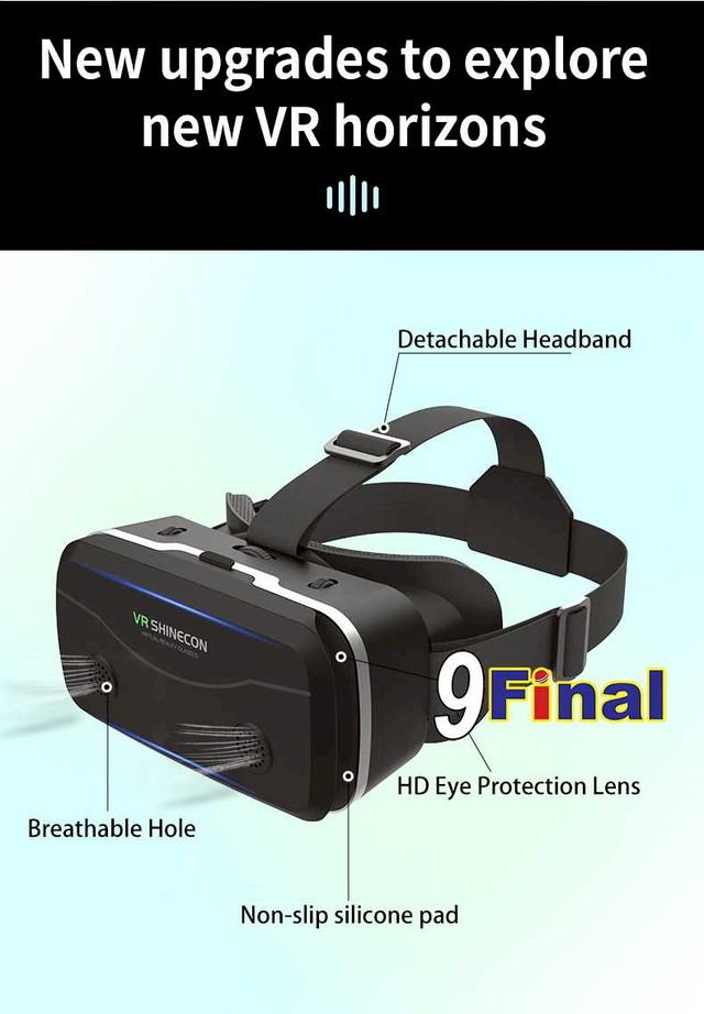 แว่น VR 3D VR SHINECON G15 3D Virtual Reality Glasses ดูหนัง ฟังเพลง ...