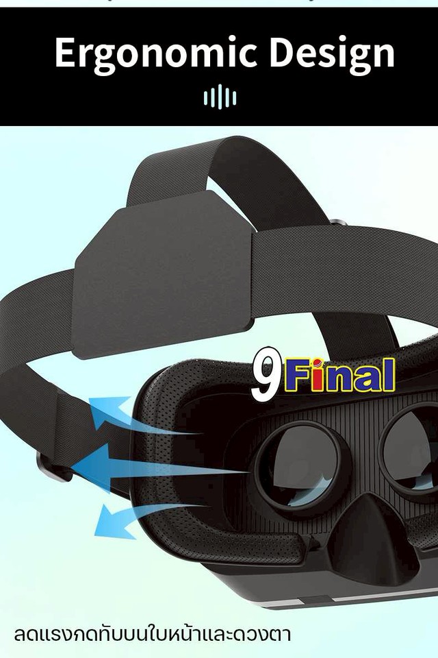 แว่น VR 3D VR SHINECON G15 3D Virtual Reality Glasses ดูหนัง ฟังเพลง ...