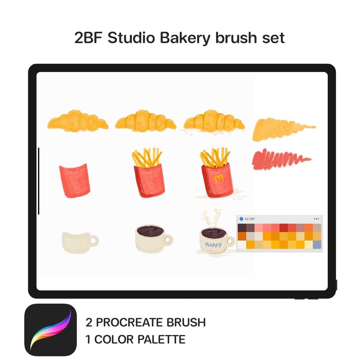 2BF Studio Bakery Time Brush Set | LINE SHOPPING