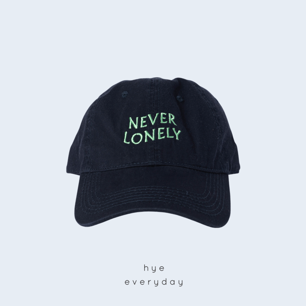 Never Lonely Cap - Dark Blue | LINE SHOPPING