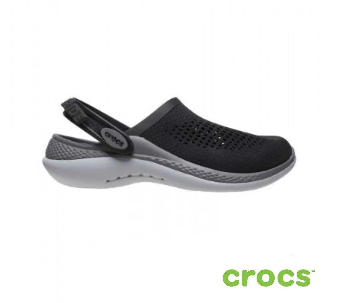 CROCS รุ่นใหม่ LiteRide 360 Clog -Black/Slate Grey [U] รองเท้า ได้ทั้ง ...