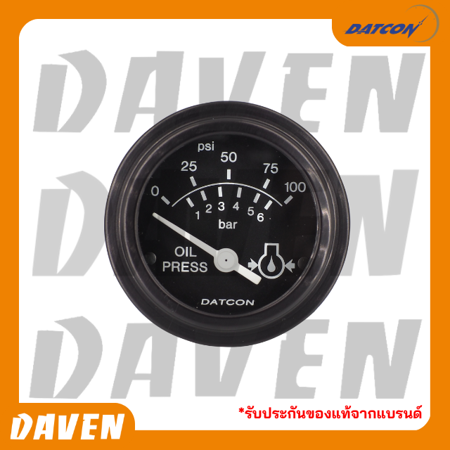 DATCON - OIL PRESSURE GAUGE 100PSI (เกจ์วัดแรงดันน้ำมันเครื่อง) | LINE ...