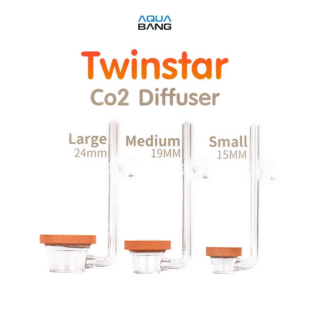TWINSTAR CO2 Diffuser หัวดิฟคาร์บอน 2 ขนาด | LINE SHOPPING