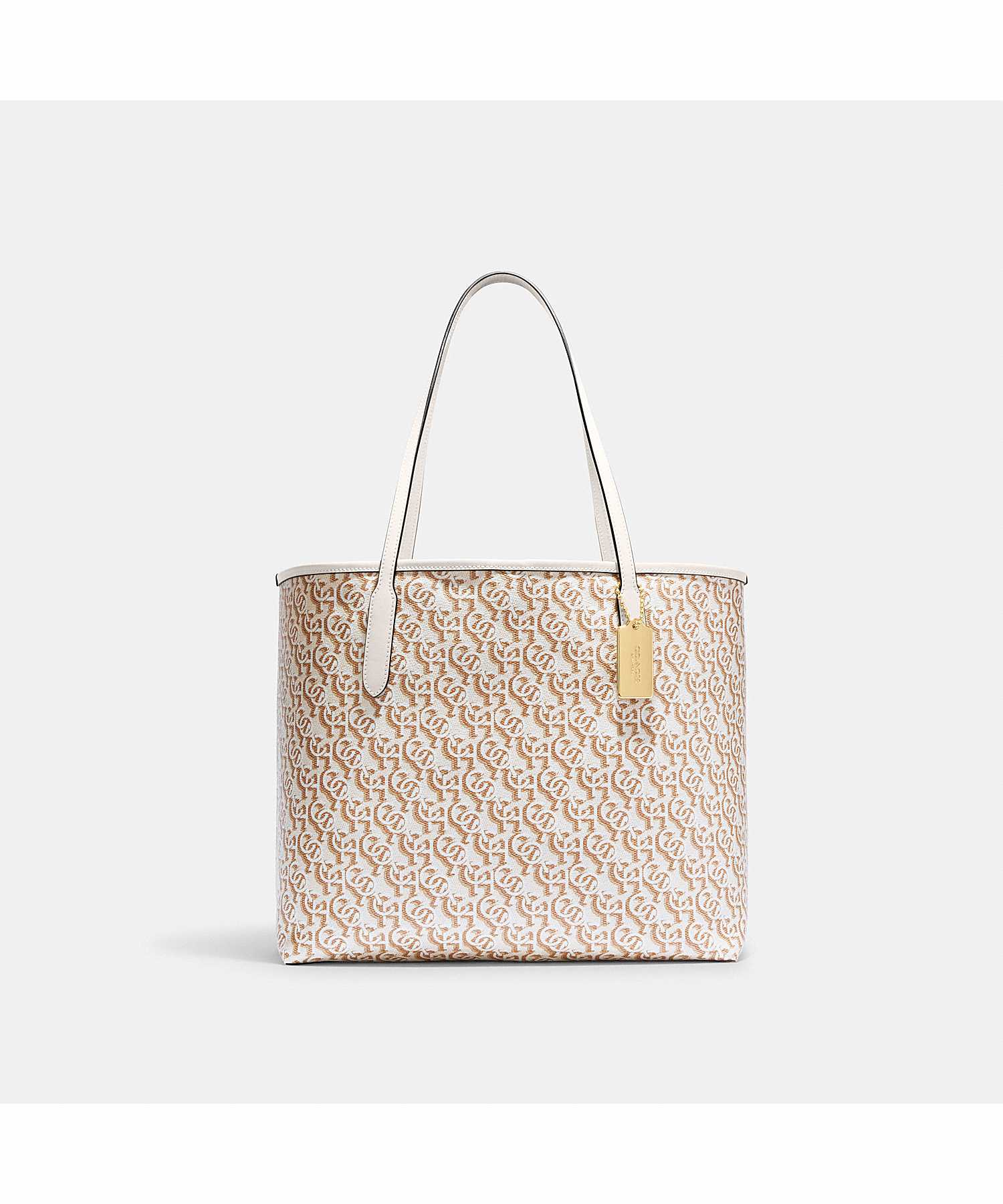 COACH ZIP TOP TOTE IN SIGNATURE CANVAS 4455 IMDQC | LINE SHOPPING