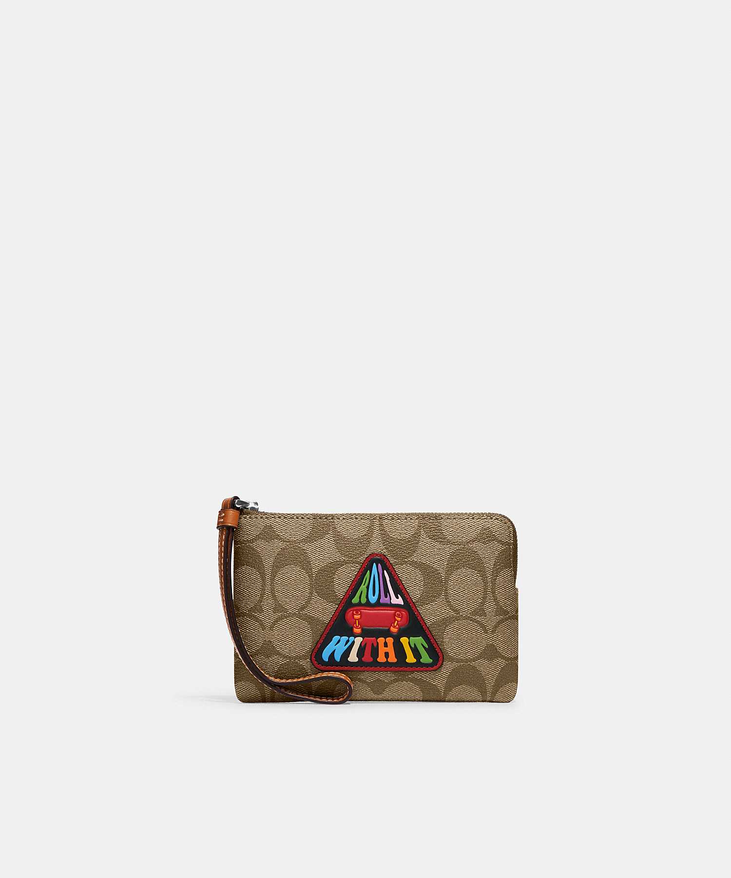 COACH FLAP CARD CASE IN SIGNATURE CANVAS CH202 IMDQC | LINE SHOPPING