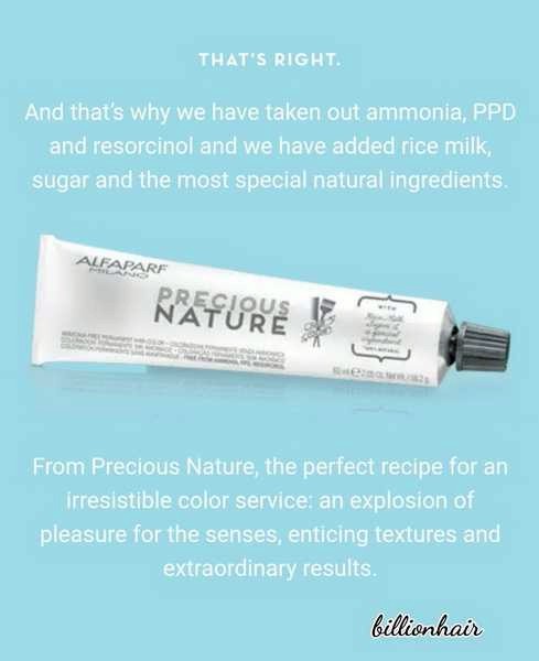 Alfaparf Precious Nature color creme 60ml ยาย้อมผมปกปิดผมขาวปราศจาก ...