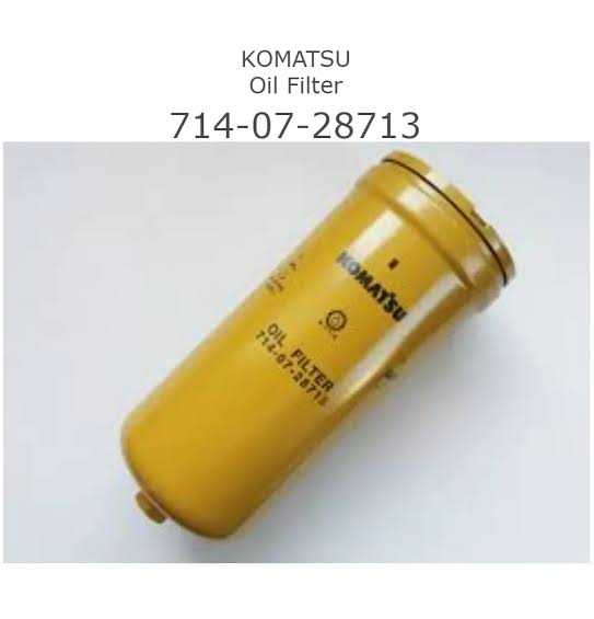KOMATSU Oil Filter - Spin On Cartridge. - 714-07-28713 | LINE SHOPPING