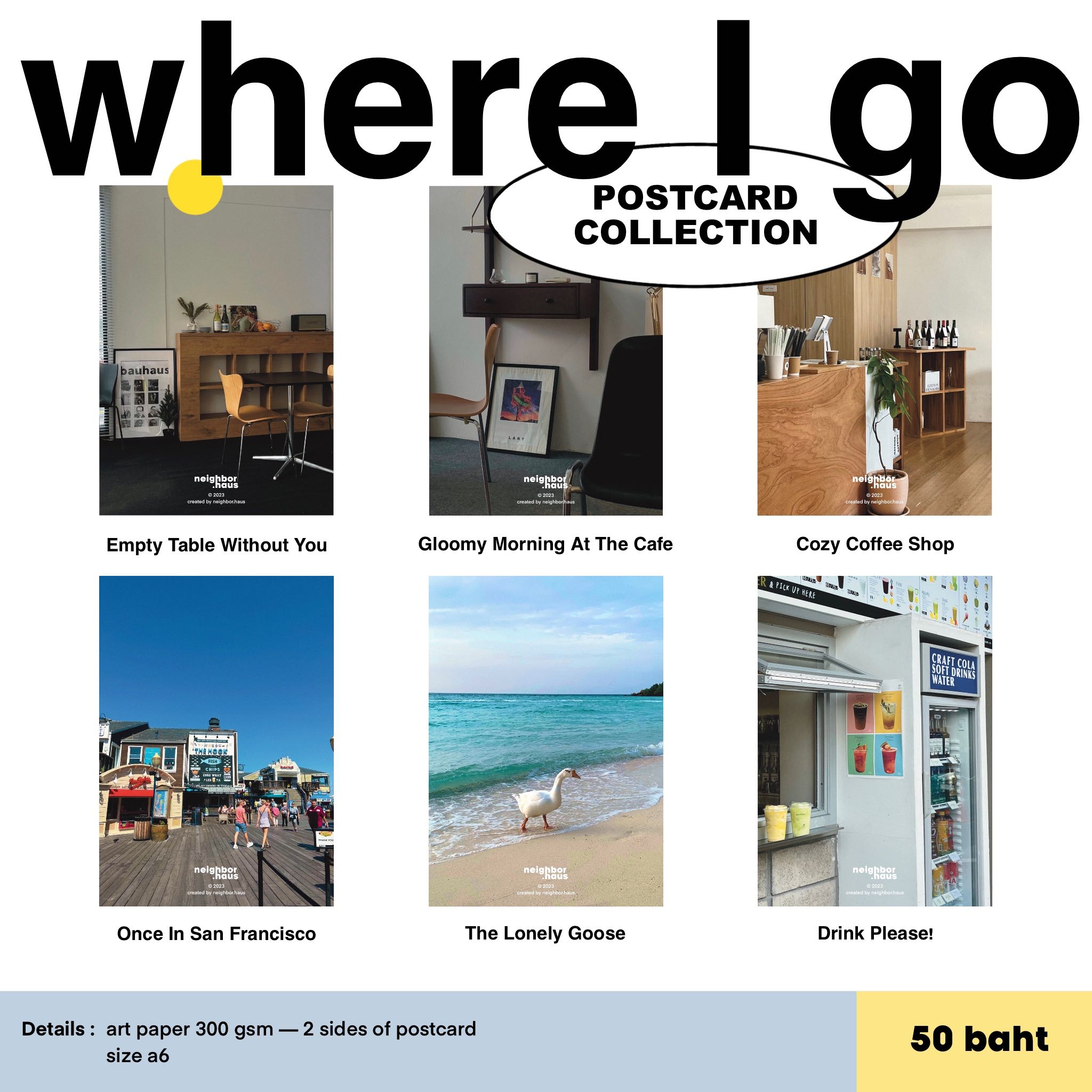 Where I Go Postcard Collection | LINE SHOPPING
