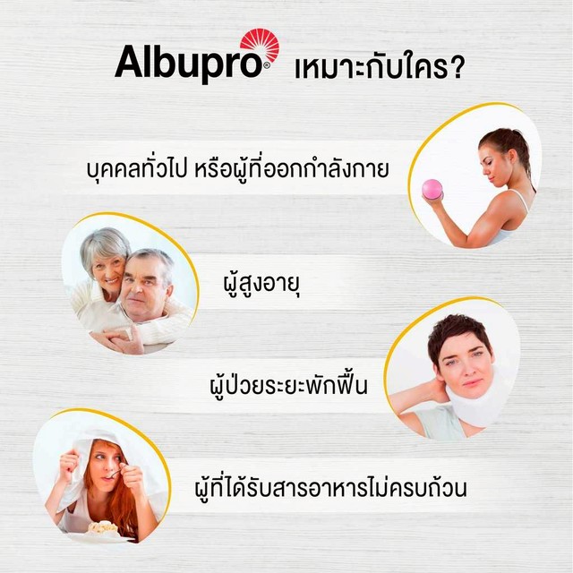 ALBUPRO EGG PROTEIN #STRAWBERRY 300G อัลบูโปร อาหารเสริมโปรตีนจากไข่ขาว ...