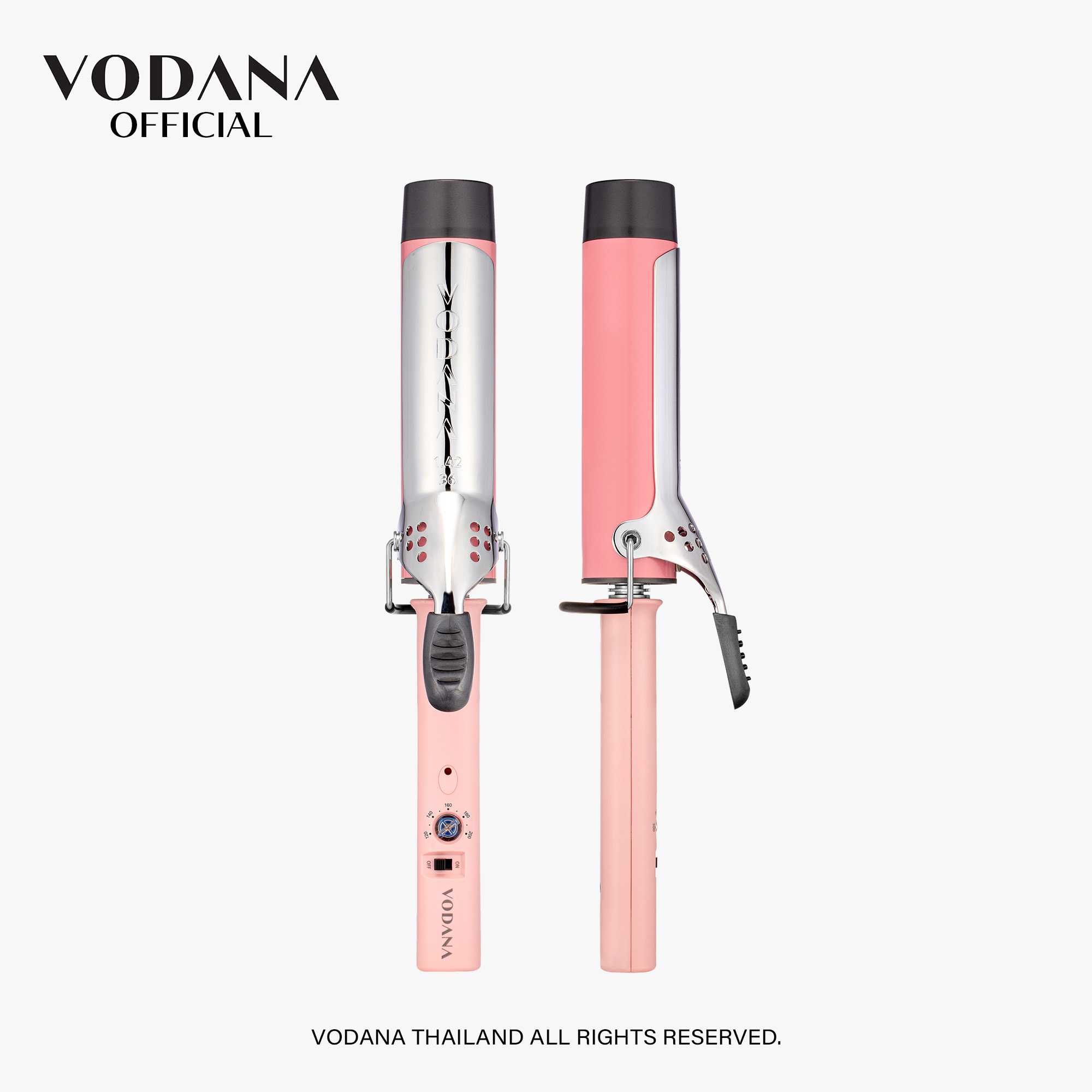 VODANA l Glamwave Curling Iron - Pink (36,40mm) เครื่องม้วนผม Vodana สี ...