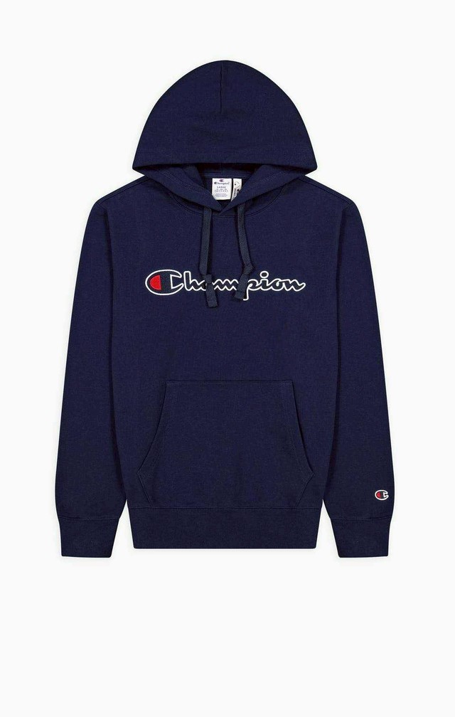 CHAMPION SCRIPT LOGO EMBROIDERY FLEECE HOODIE | LINE SHOPPING