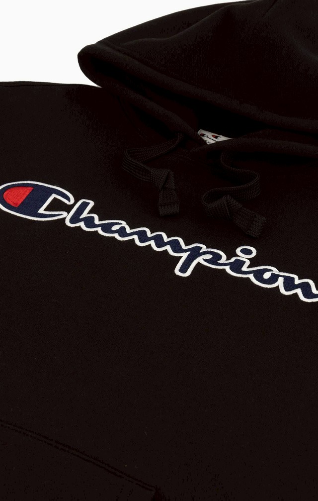 CHAMPION SCRIPT LOGO EMBROIDERY FLEECE HOODIE | LINE SHOPPING