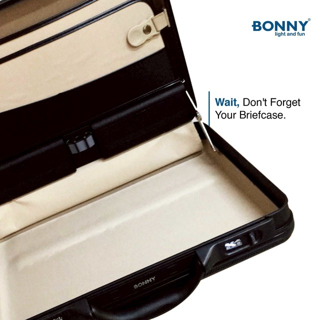 BONNY James Bond ABS Briefcase 18 inch. - Black กระเป๋าเก็บเอกสารสำคัญ ...