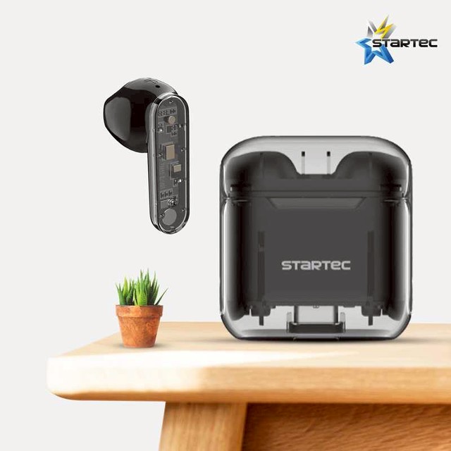 Startec TWS true wireless stereo B-03 Bluetooth earphone หูฟังไร้สาย บูลทูธ (BLACK ดำ/WHITE ขาว ...