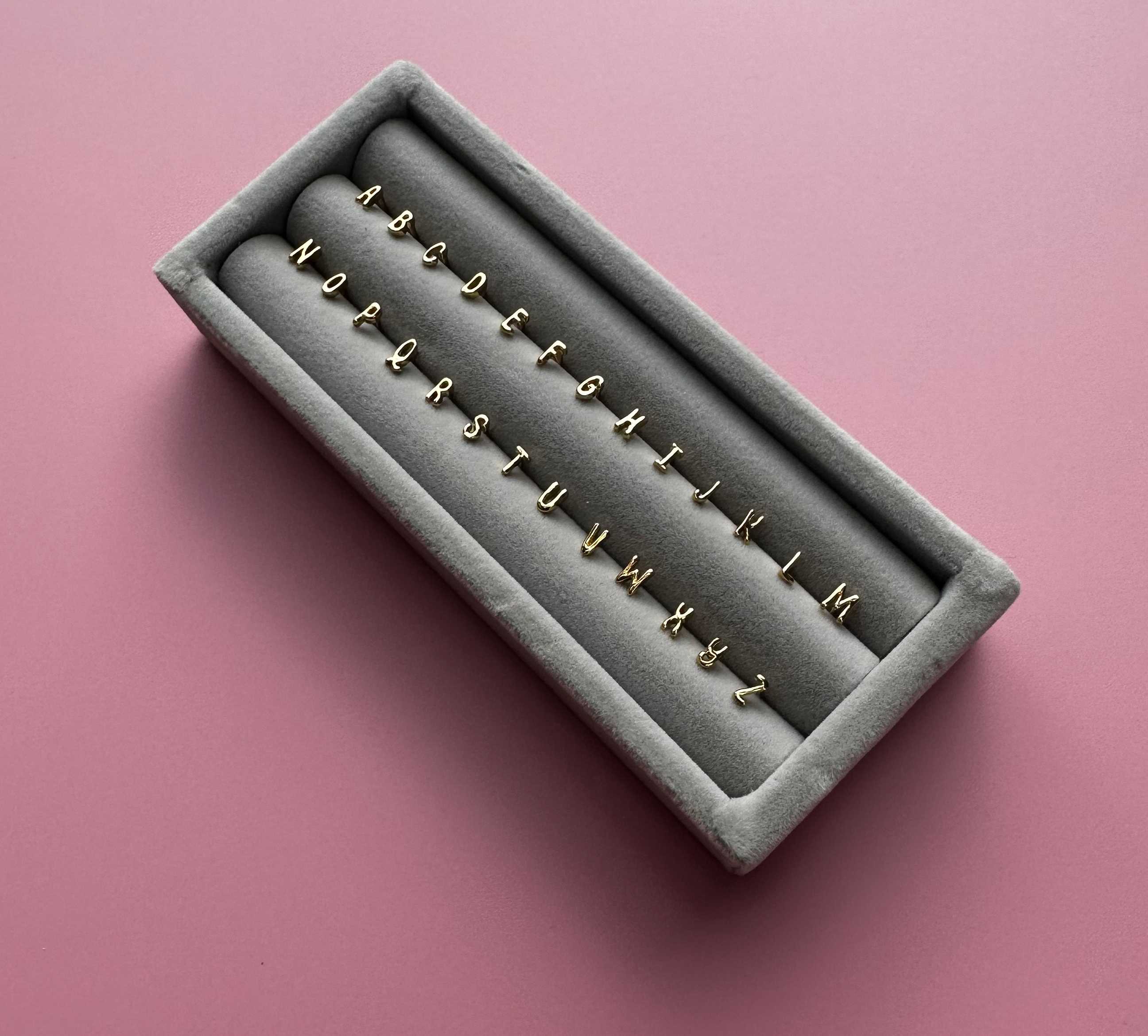 N-Z Mini Alphabet Stud | LINE SHOPPING