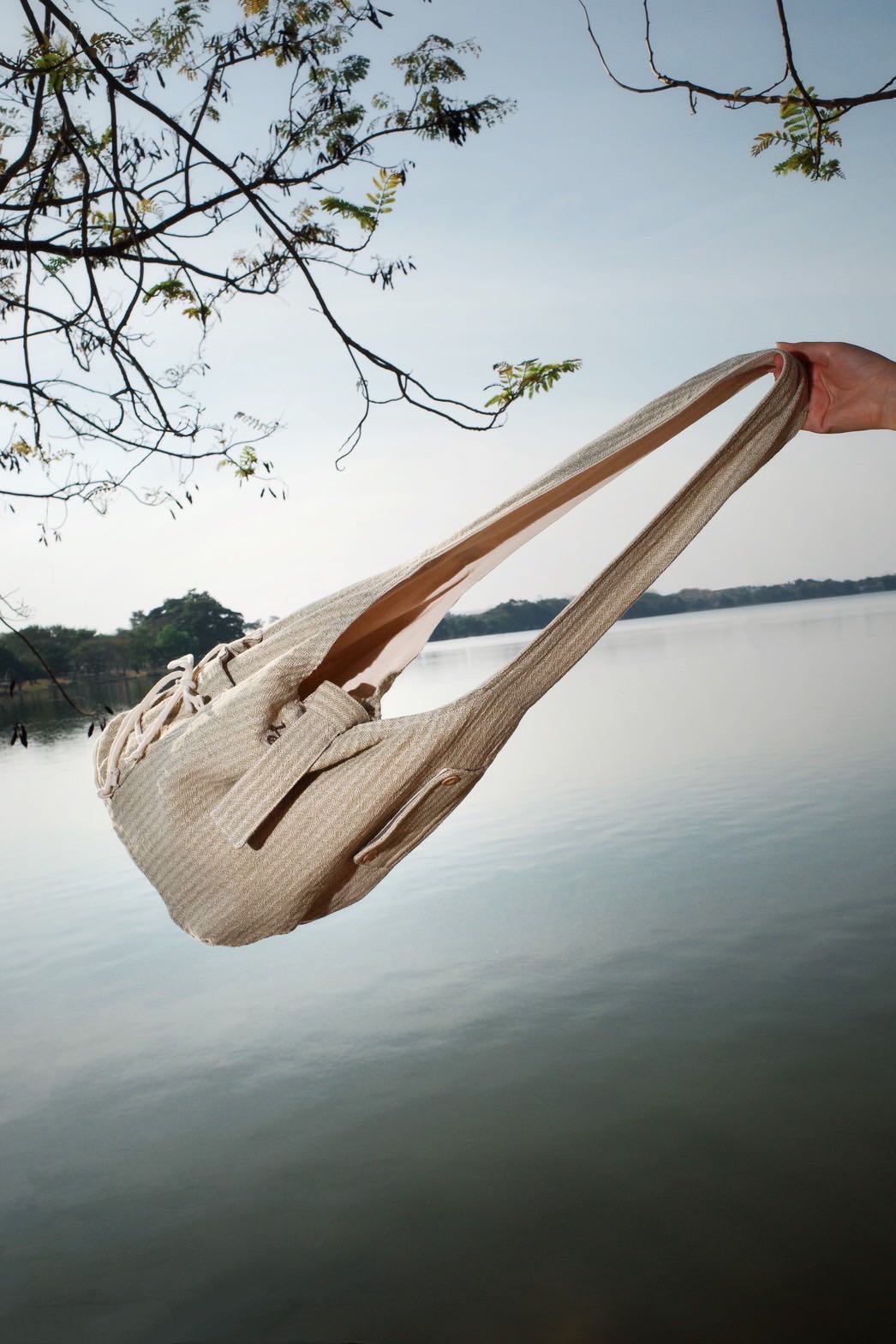 Knotted Rush Bag - Parsley Green | LINE SHOPPING