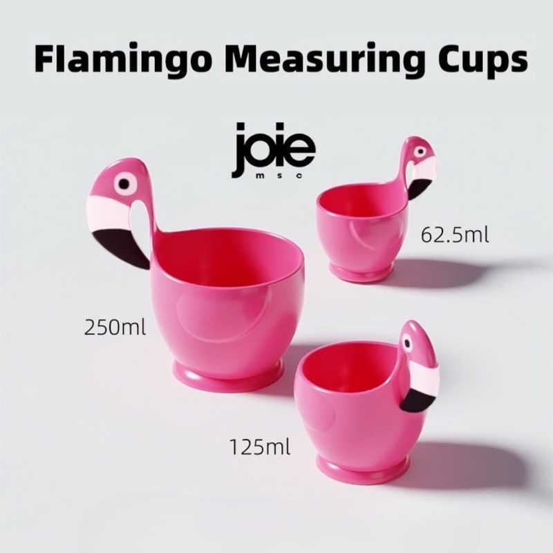 Joie Flamingo Measuring Cups 3P / ชุดถ้วยตวงฟามิงโก้ 3ชิ้น | LINE SHOPPING