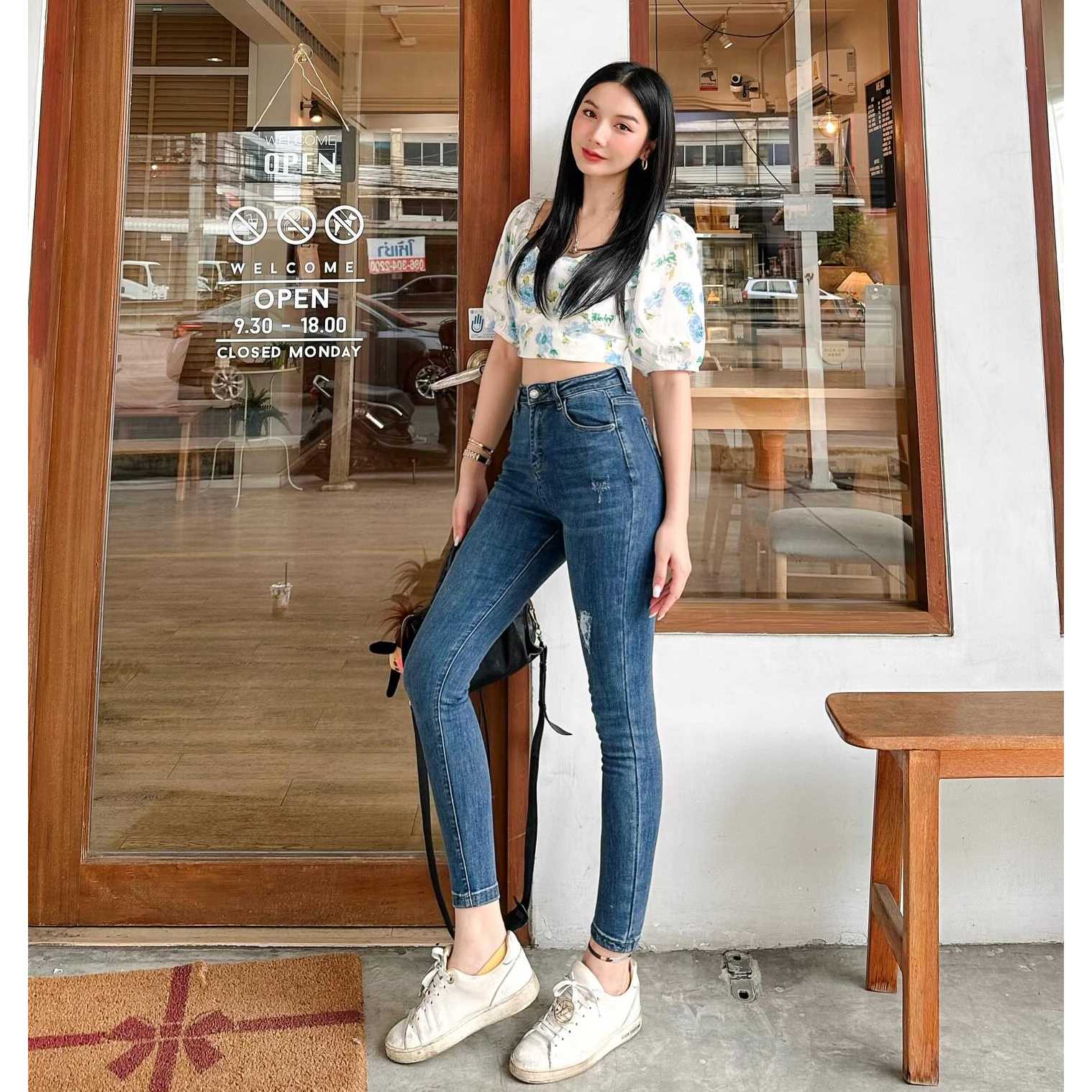 TLP0474 Ocean Skinny Jeans | LINE SHOPPING