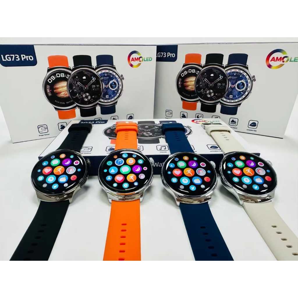 LG73 Pro นาฬิกาสมาร์ทวอทช์ หน้าจอกลม SUPER AMOLED | LINE SHOPPING